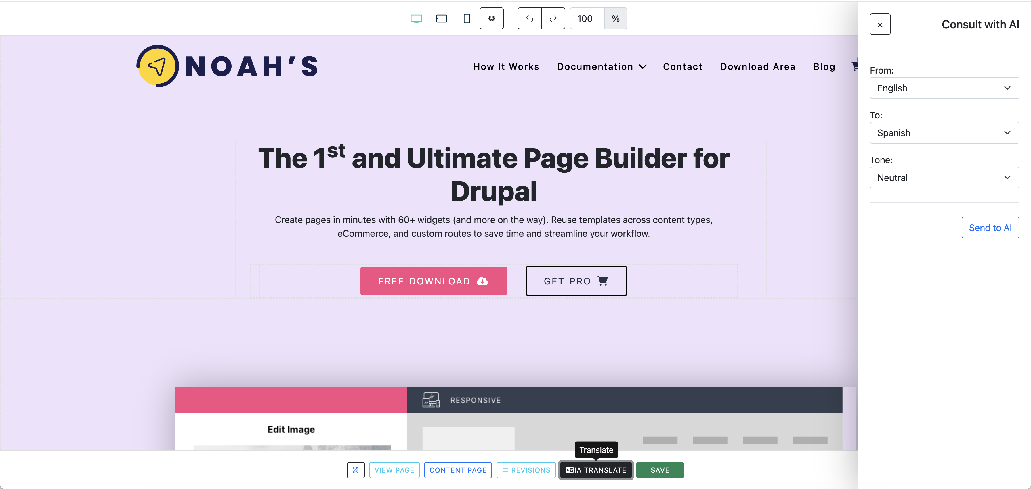 Noah's Page Builder | Drupal.org